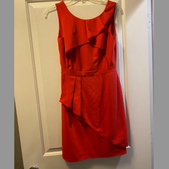 BCBGMaxAzria | Dresses | Red Orange Dress | Poshmark